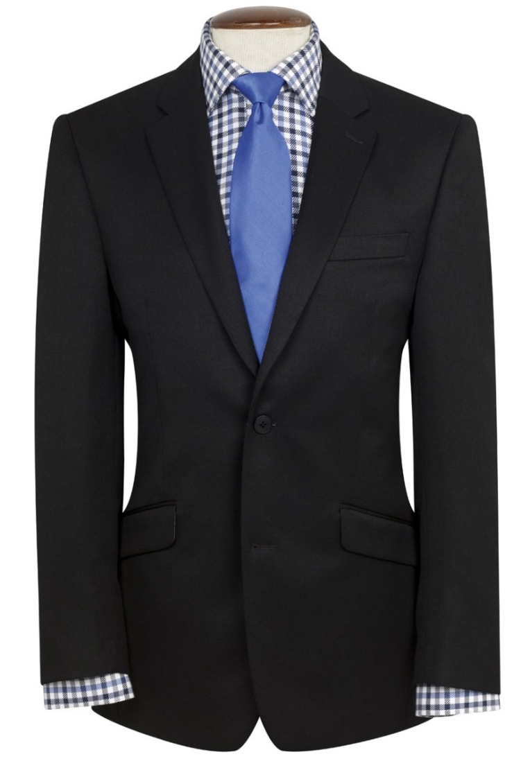 Tailored Fit Zeus Black Washable Suit